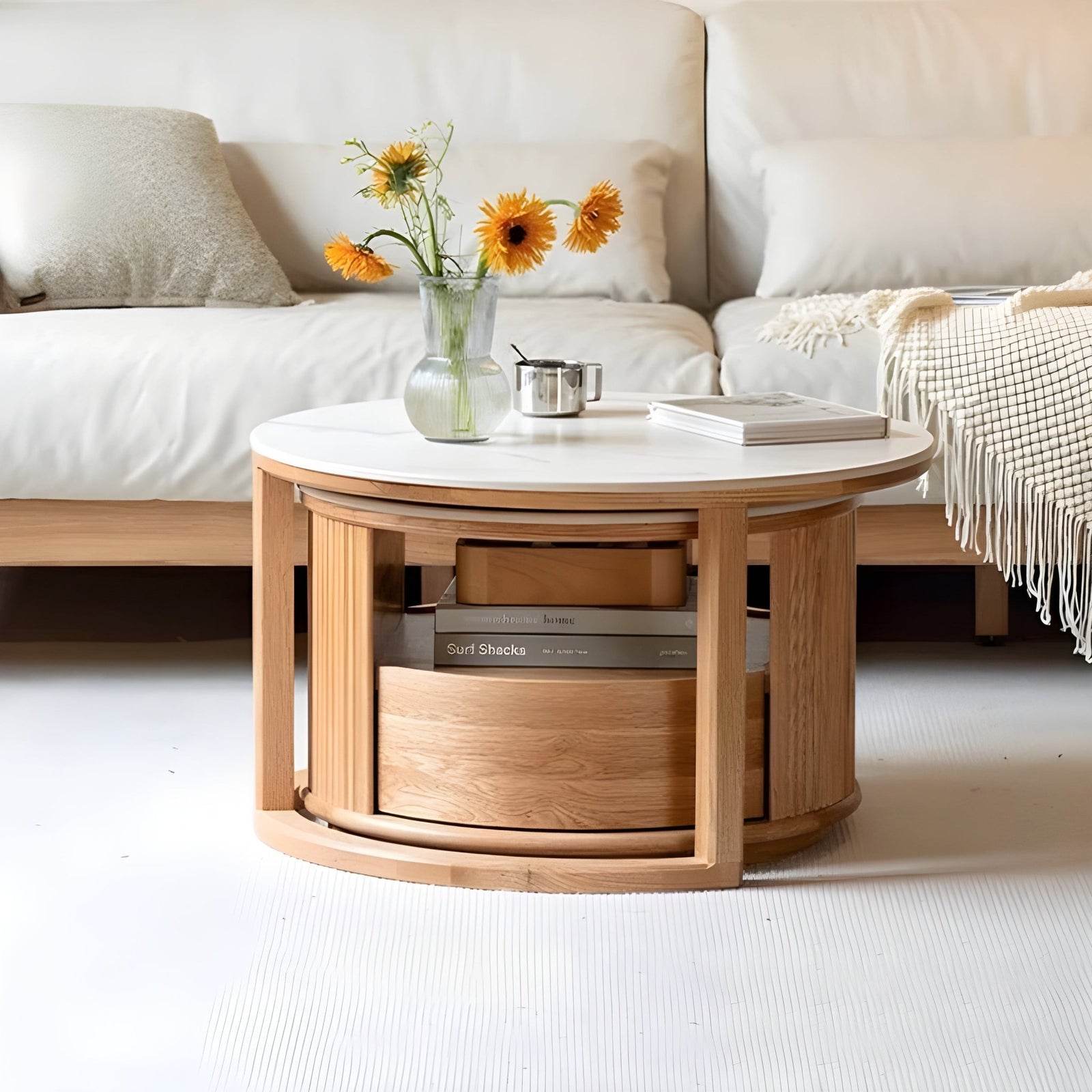 Anders Solid Oak Coffee Table Set – Oak Furniture Store New Zealand