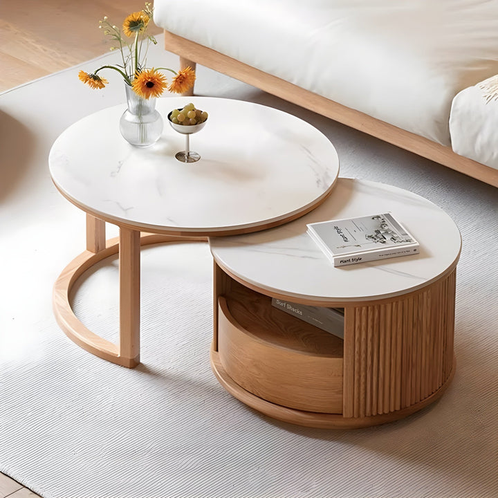 Anders Solid Oak Coffee Table Set – Oak Furniture Store New Zealand