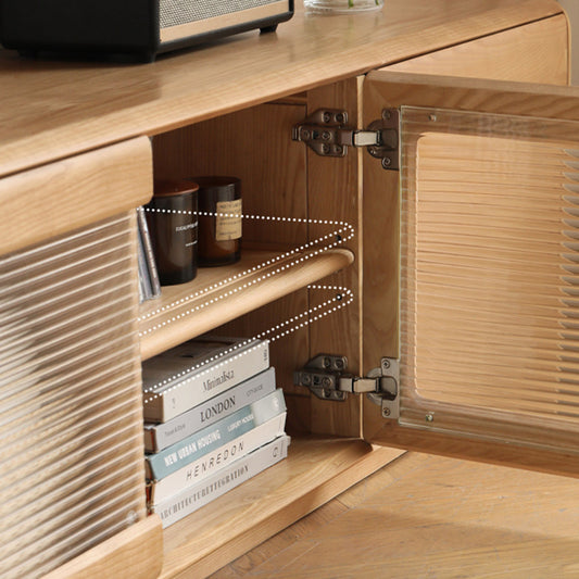 Ardea Natural Solid Ash Floor-Standing Entertainment Unit – Oak ...
