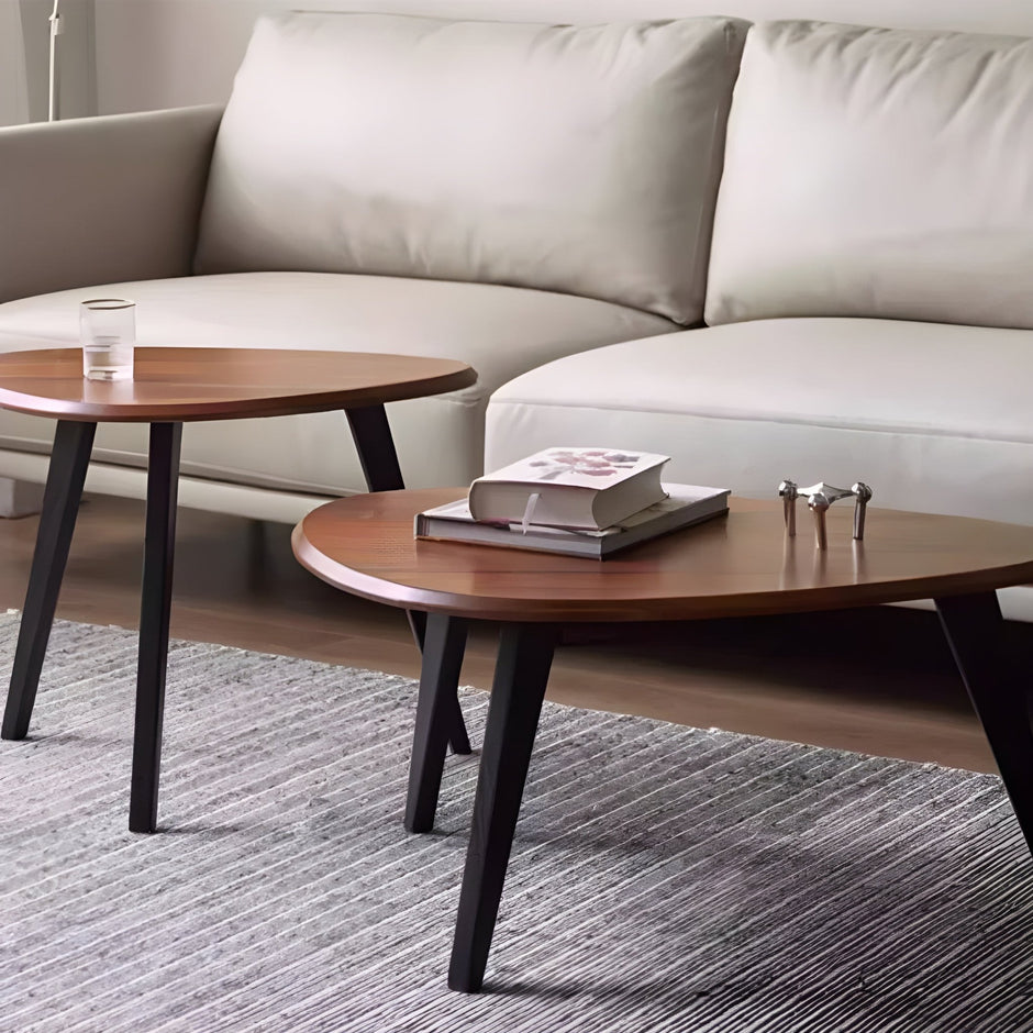 Augusta Solid Walnut Coffee Table Set – Oak Furniture Store