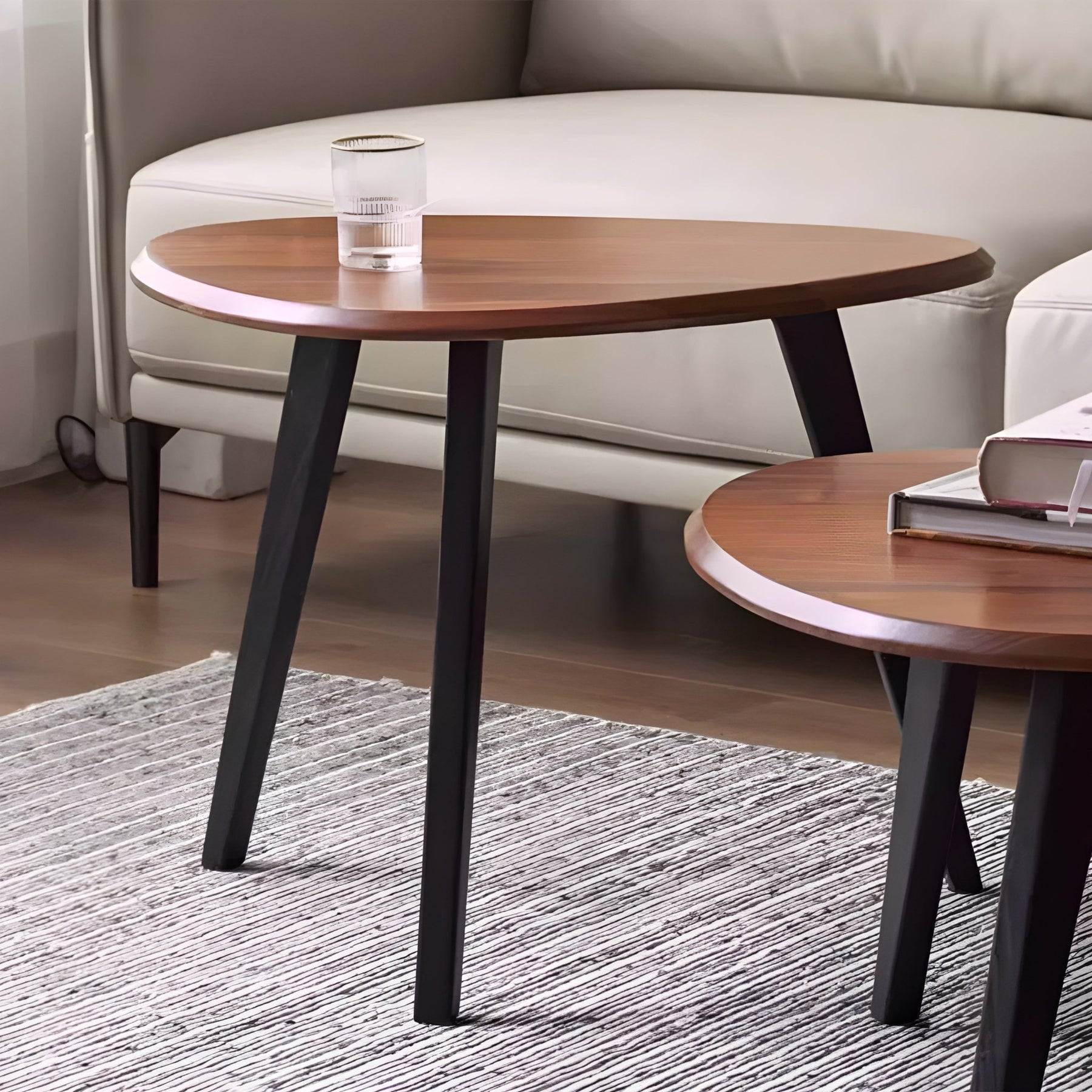 Augusta Solid Walnut Coffee Table Set – Oak Furniture Store