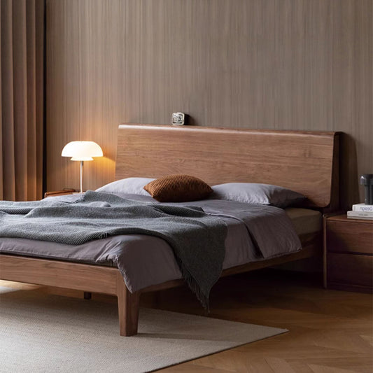 Bailey Natural Solid Walnut Bed Frame – Oak Furniture Store New Zealand
