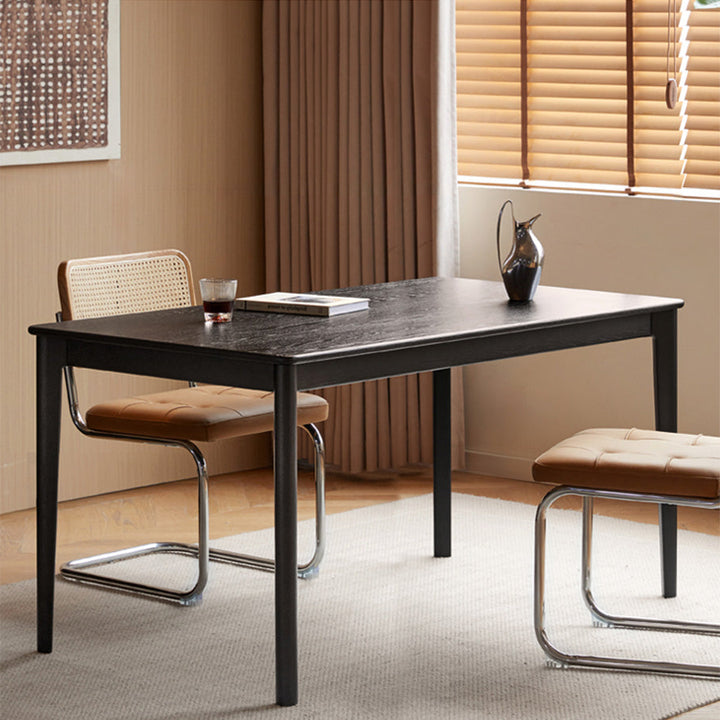 Charcoal Solid Oak Dining Table – Oak Furniture Store New Zealand