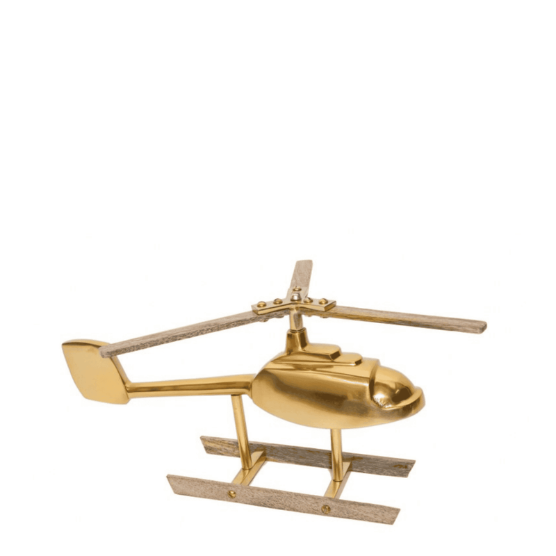Decorative Helicopter Gold | Oak Furniture Store