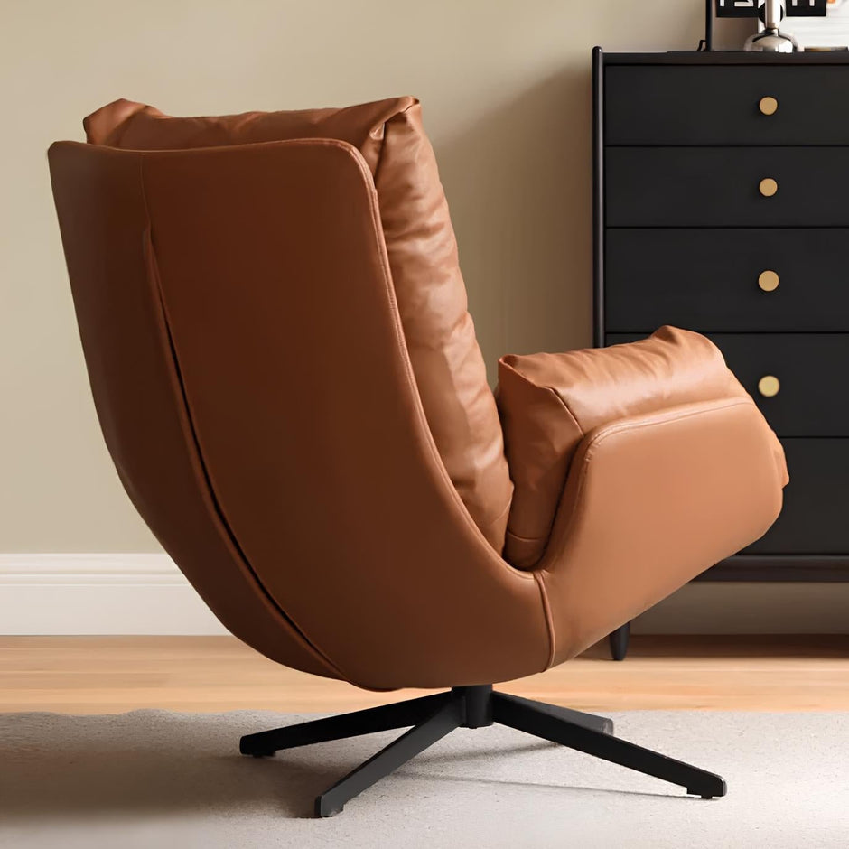 Genner Silicone Leather Swivel Sofa – Oak Furniture Store New Zealand