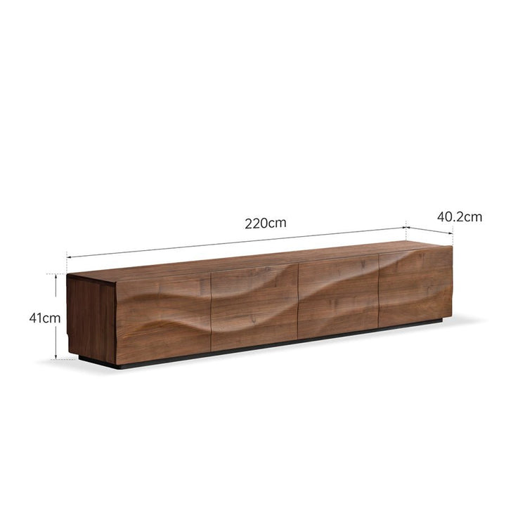 Holand Solid Walnut Floor-Standing Entertainment Unit – Oak Furniture ...