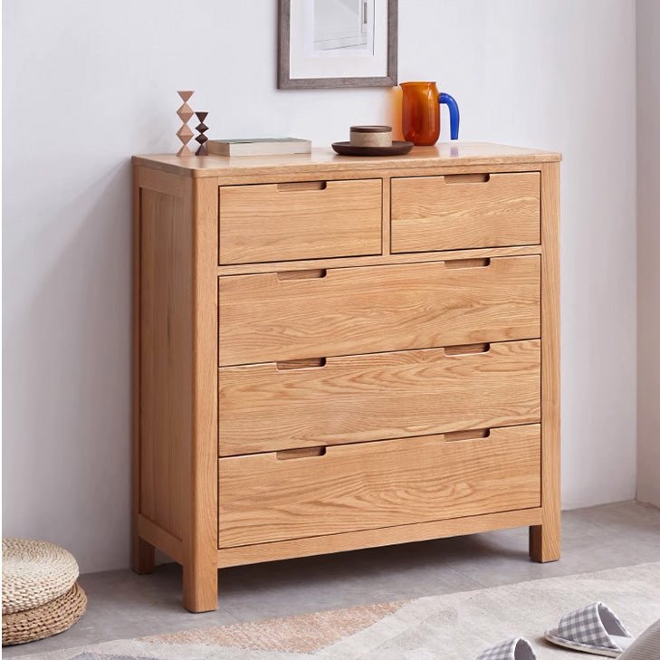 Humbie Oak 2+3 Chest Drawers | Oak Furniture Store & Sofas