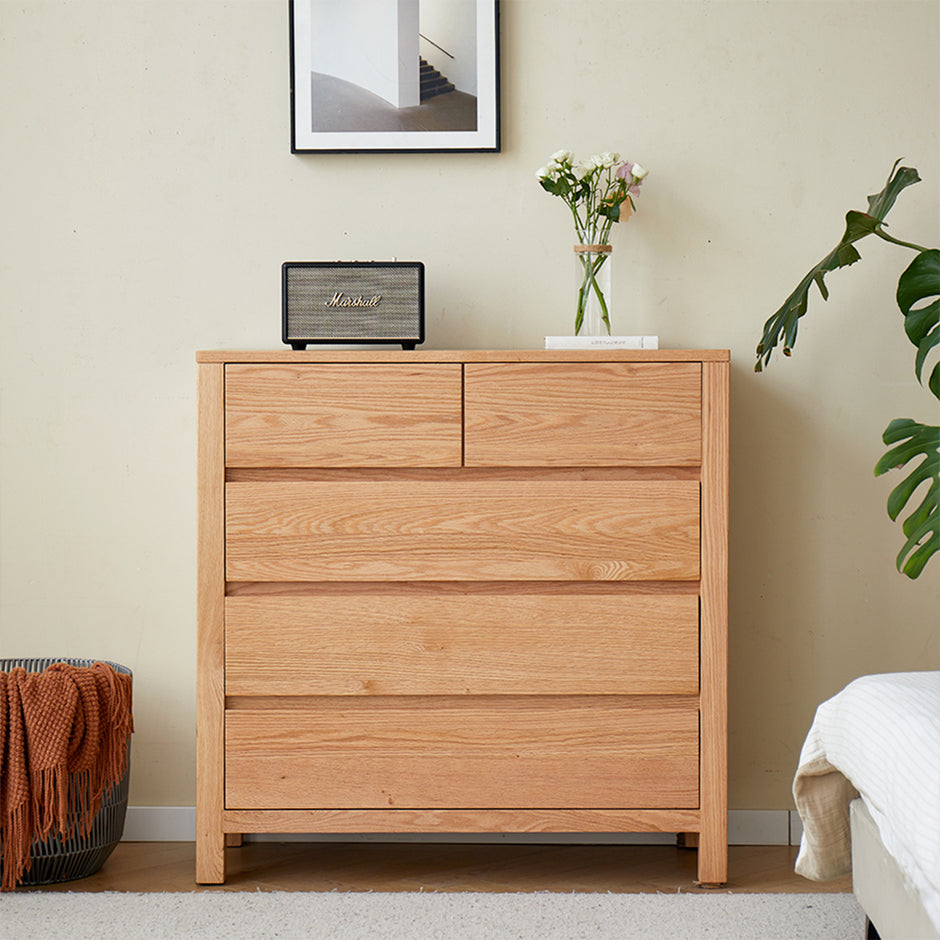 Humbie Oak 2+3 Chest Drawers – Oak Furniture Store New Zealand