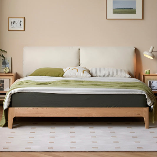 Humbie Solid Oak Cushion Back Bed Frame – Oak Furniture Store New Zealand
