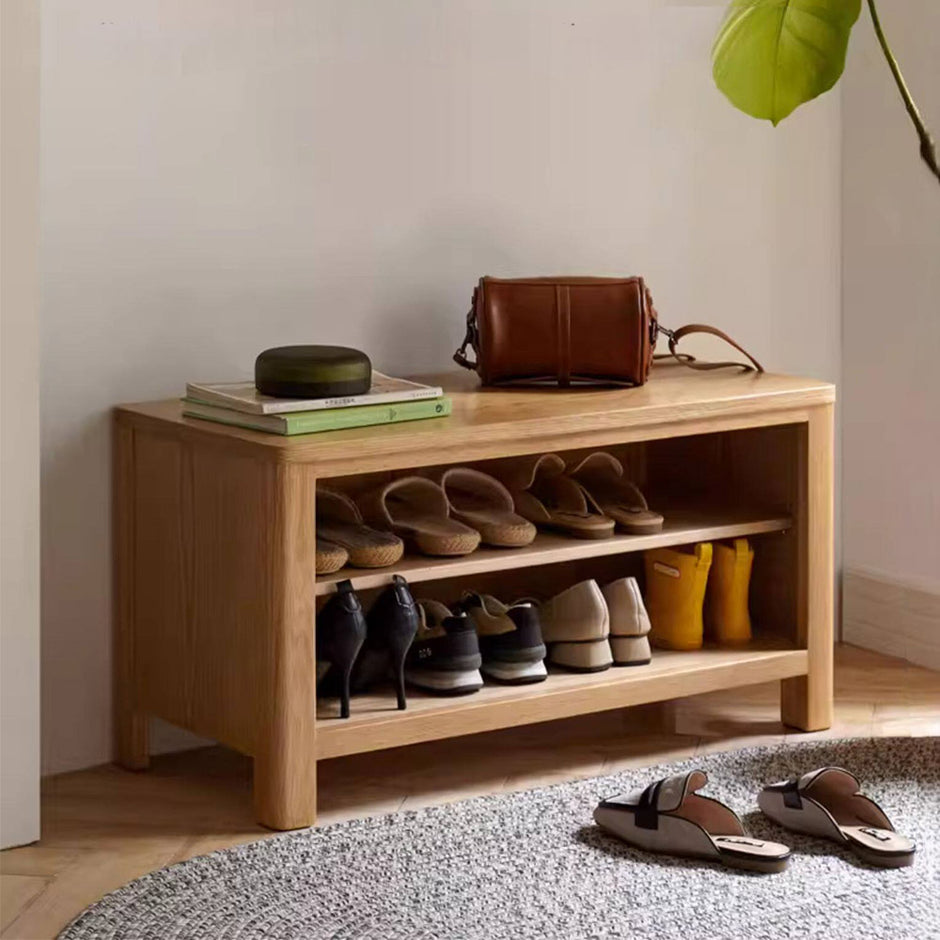 Solid Oak Shoe Cabinets & Storage | 100% Real Timber | In-stock Sale ...