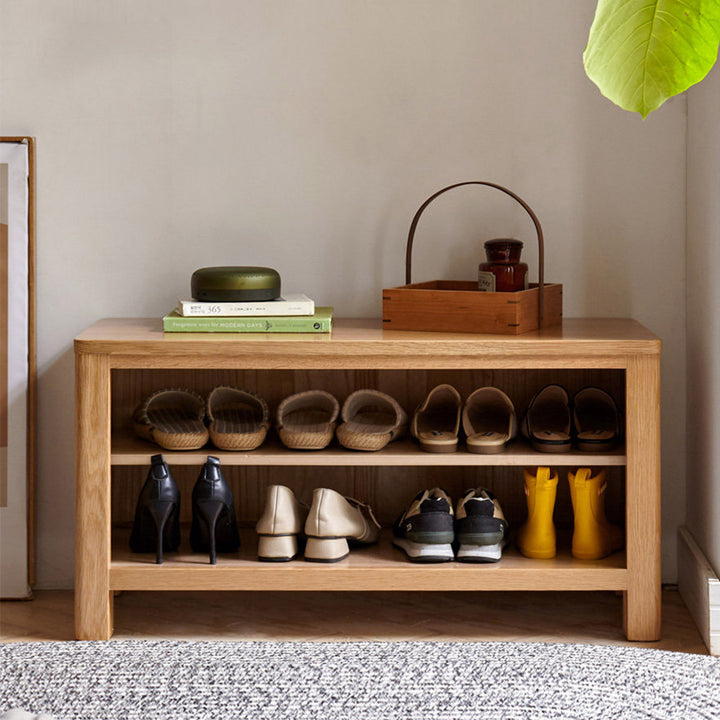 Solid Oak Shoe Cabinets & Storage | 100% Real Timber | In-stock Sale ...