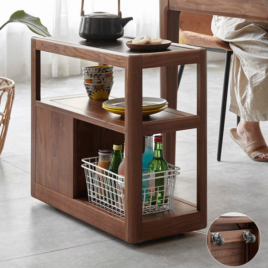 Lisbon Solid Walnut Movable Side Table with Ceramic Top – Oak Furniture ...