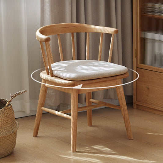 Luvia Natural Solid Oak Swivel Dining Chair – Oak Furniture Store New ...