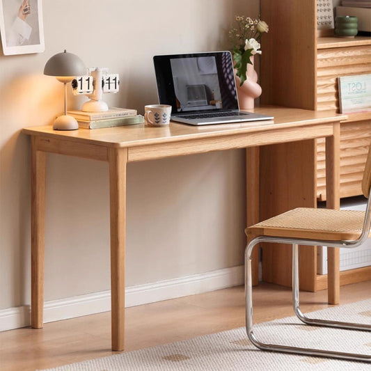 Lyon Natural Solid Oak Office Desk – Oak Furniture Store New Zealand