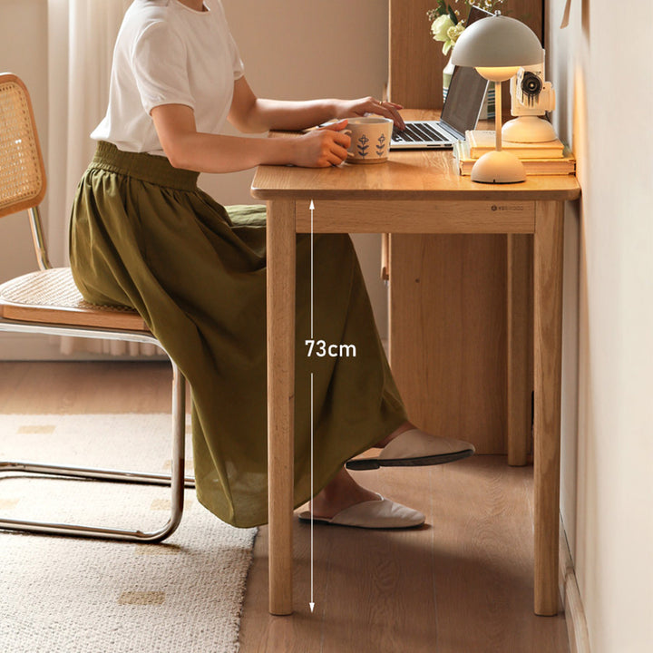 Lyon Natural Solid Oak Office Desk – Oak Furniture Store New Zealand