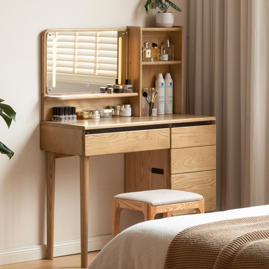 Montclar Natural Solid Ash Dressing Table – Oak Furniture Store New Zealand