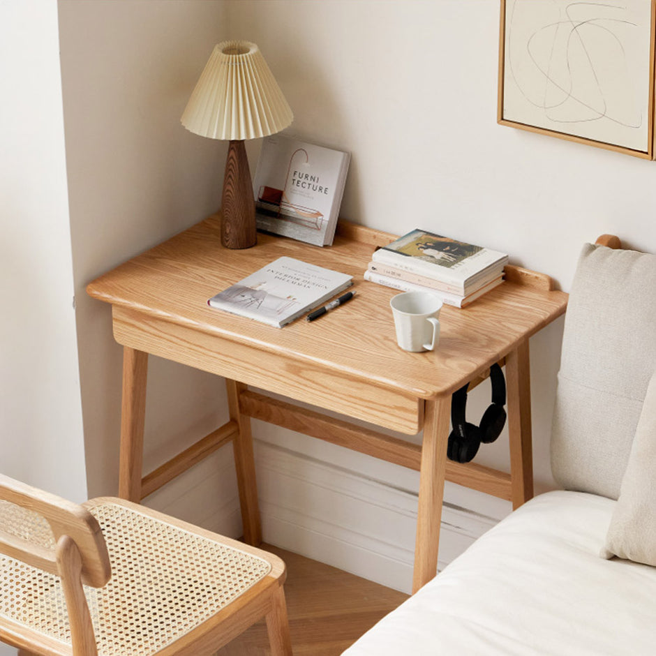 Narbonne Natural Solid Oak Office Desk – Oak Furniture Store New Zealand