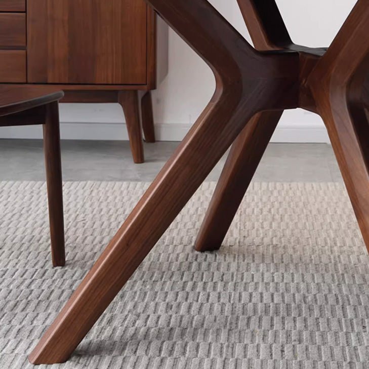 Nest Solid Walnut Round Dining Table | Oak Furniture Store