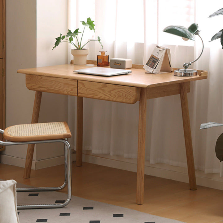 Oslo Solid Oak Study Desk – Oak Furniture Store