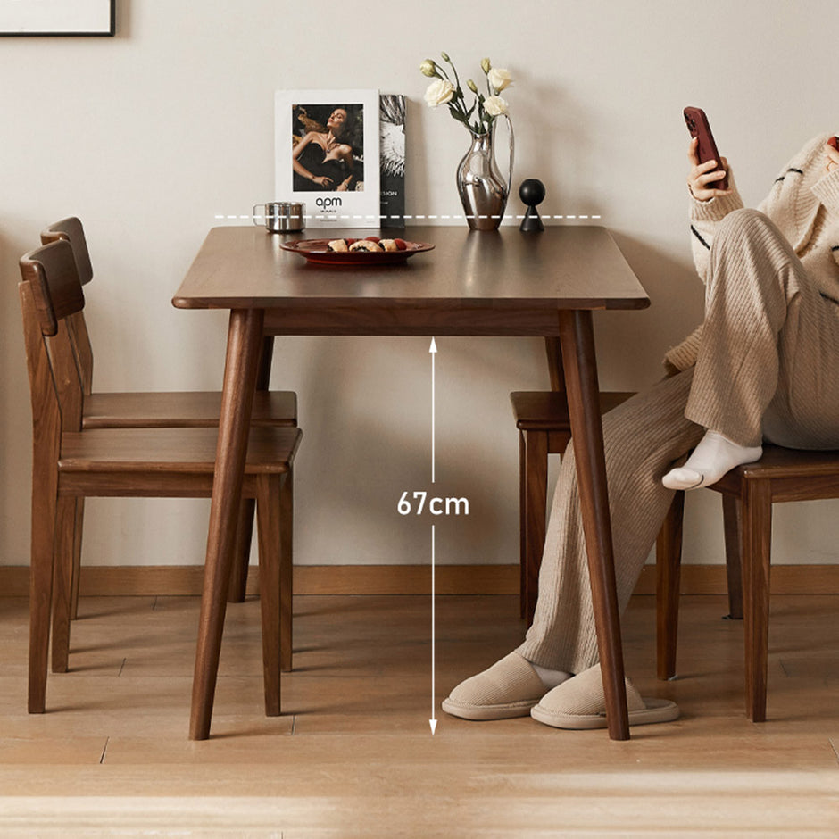 Oslo Natural Solid Walnut Dining Table – Oak Furniture Store New Zealand
