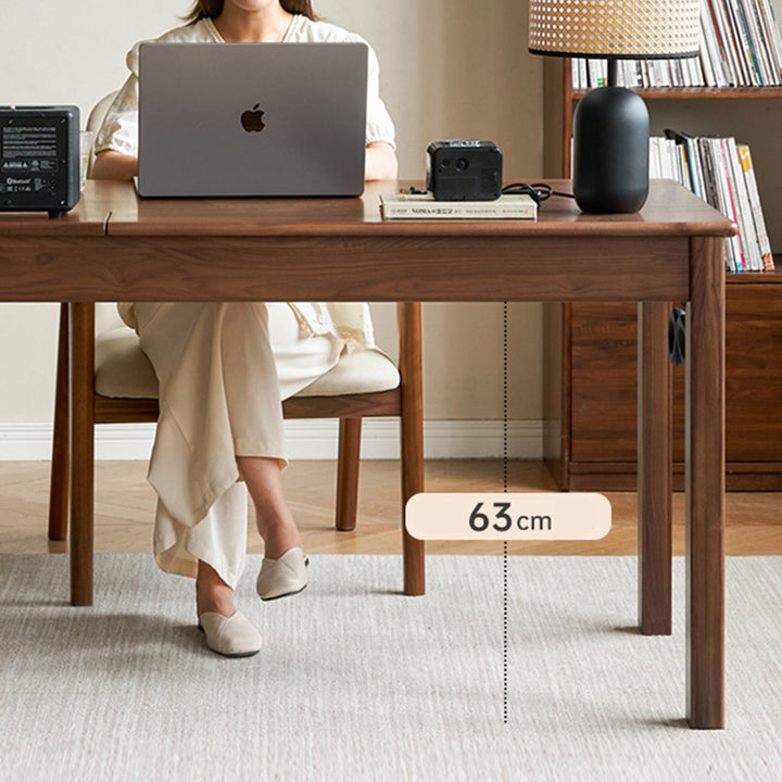 Rello Natural Solid Walnut Office Desk – Oak Furniture Store New Zealand