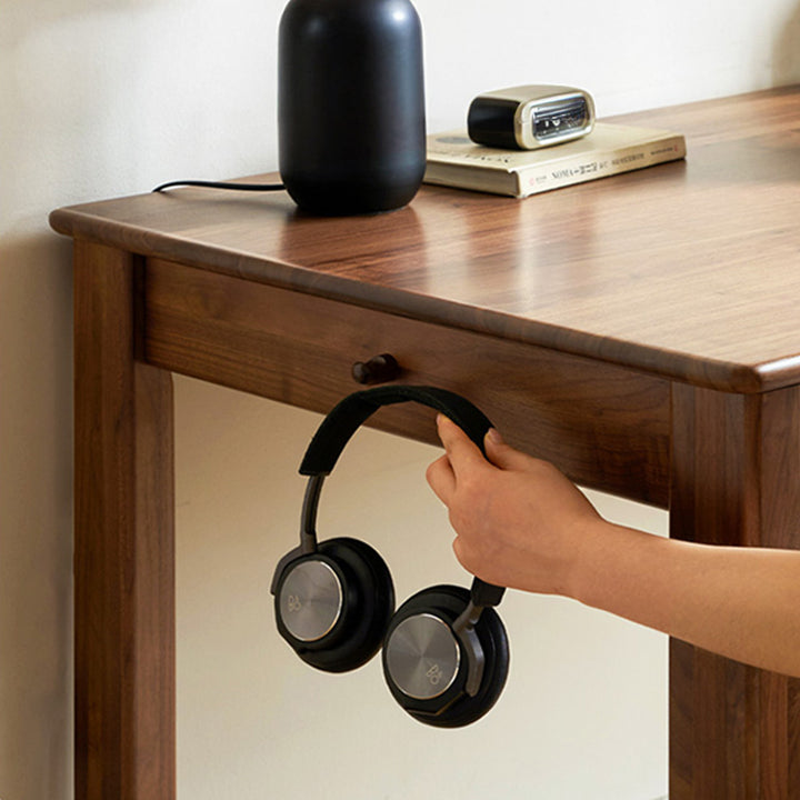 Rello Natural Solid Walnut Office Desk – Oak Furniture Store New Zealand