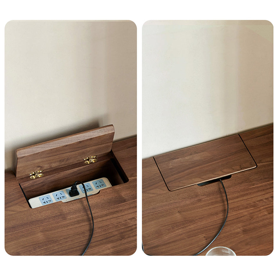 Rello Natural Solid Walnut Office Desk – Oak Furniture Store New Zealand