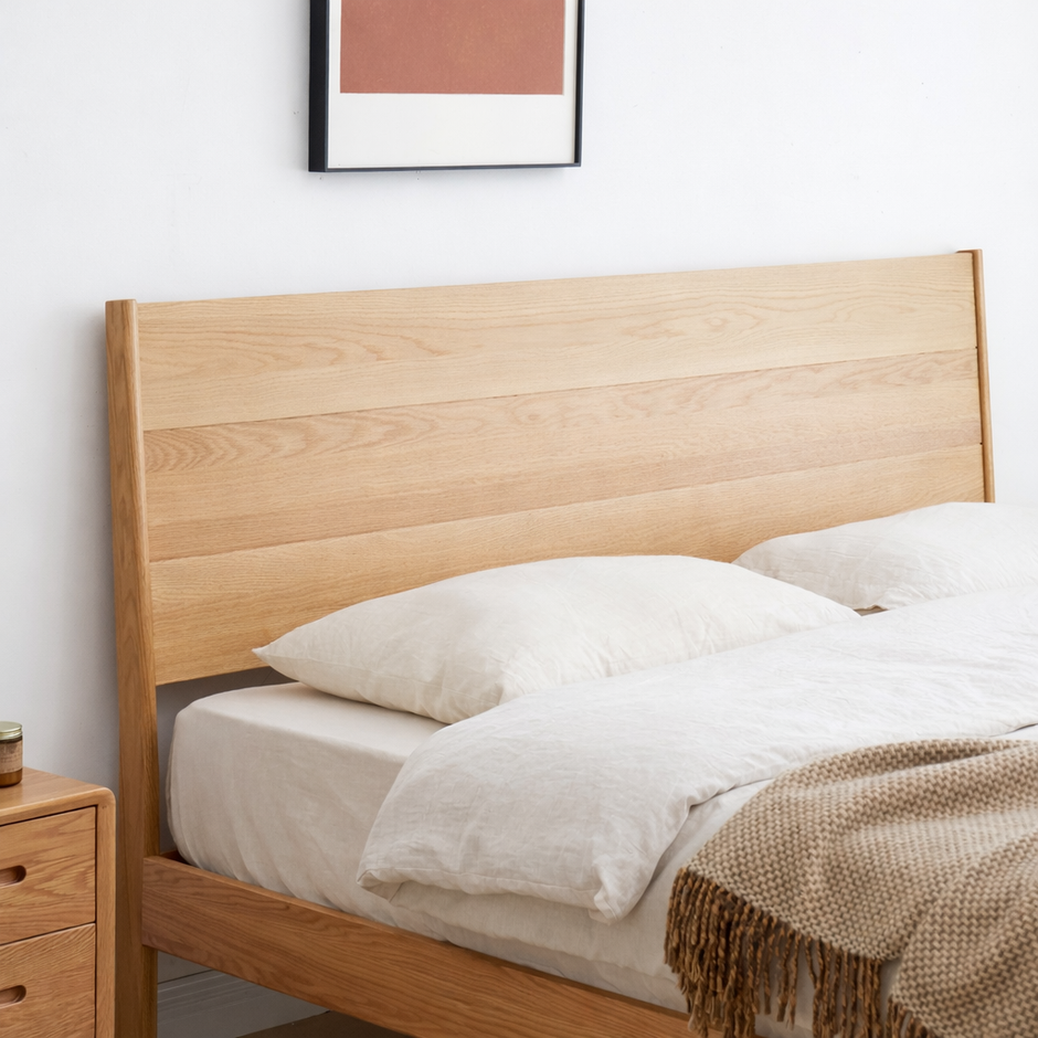 Seattle Solid Oak Bed Frame – Oak Furniture Store New Zealand