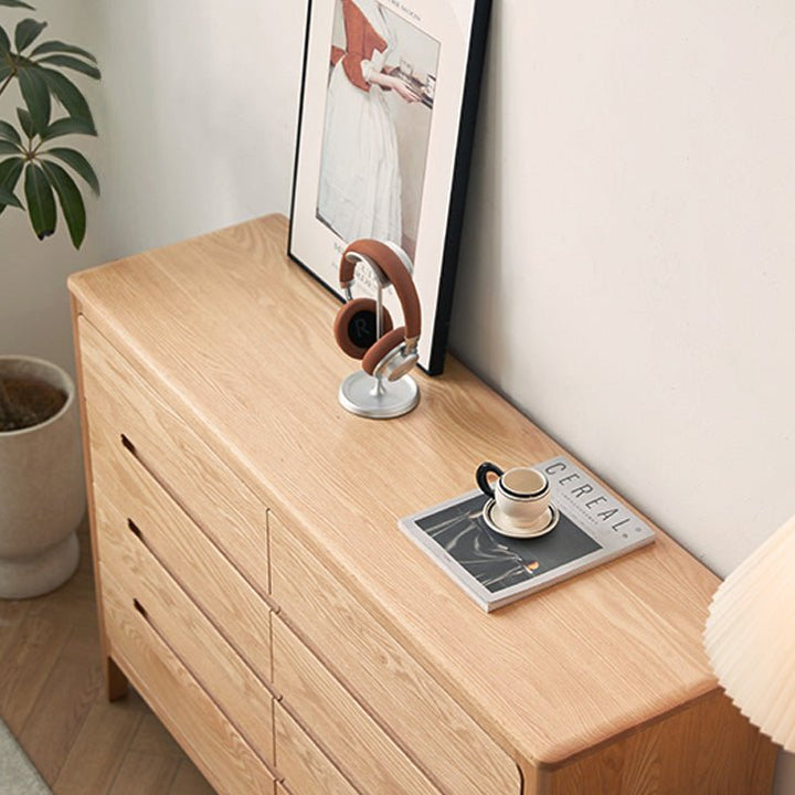 Seattle Solid Oak Chest of 8 Drawers – Oak Furniture Store