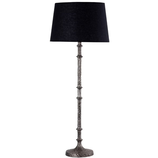 Table Lamp & Shade - Silver Antique / Black Cotton GA2028 – Oak ...