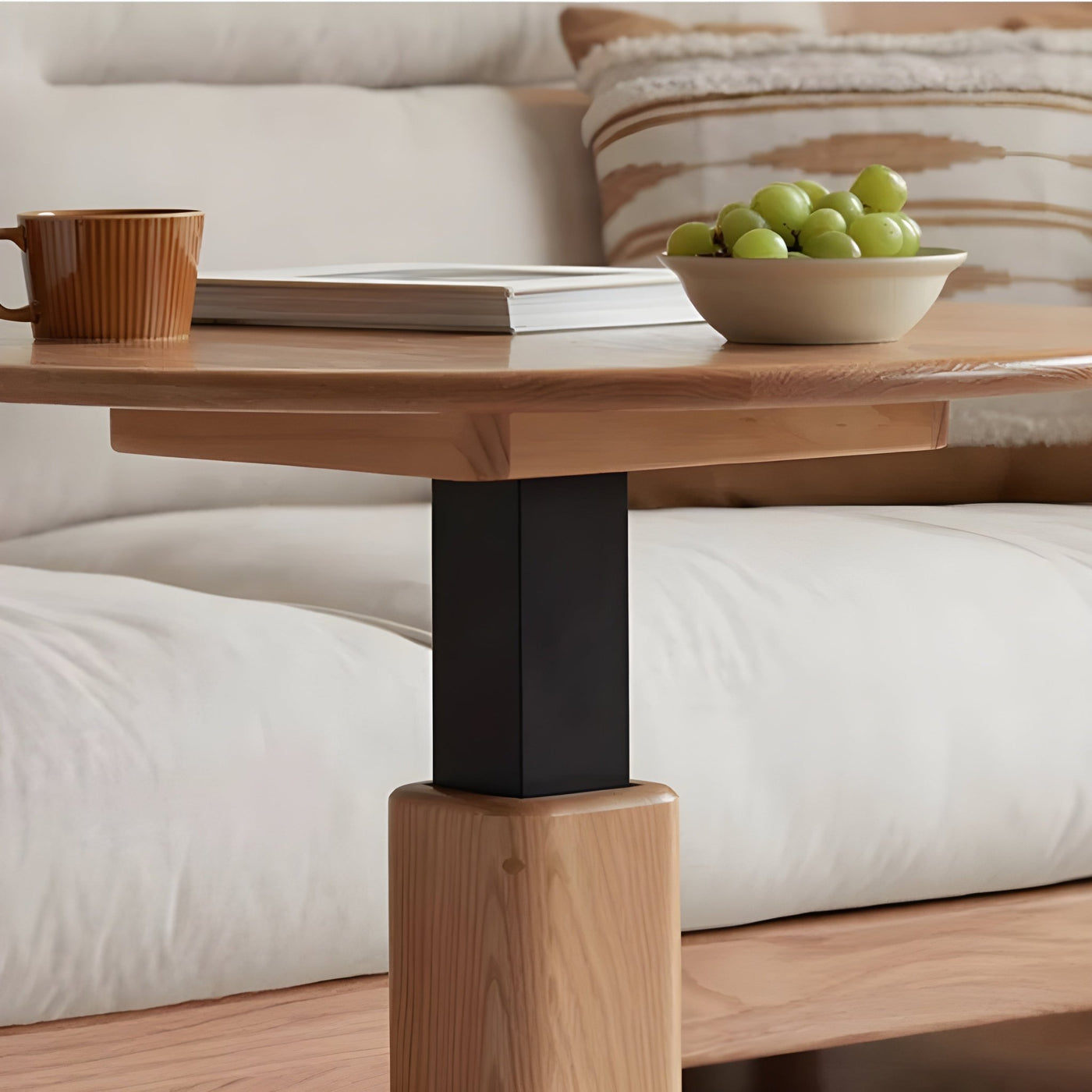 Tome Solid Wood Height Adjustable Coffee Table – Oak Furniture Store ...