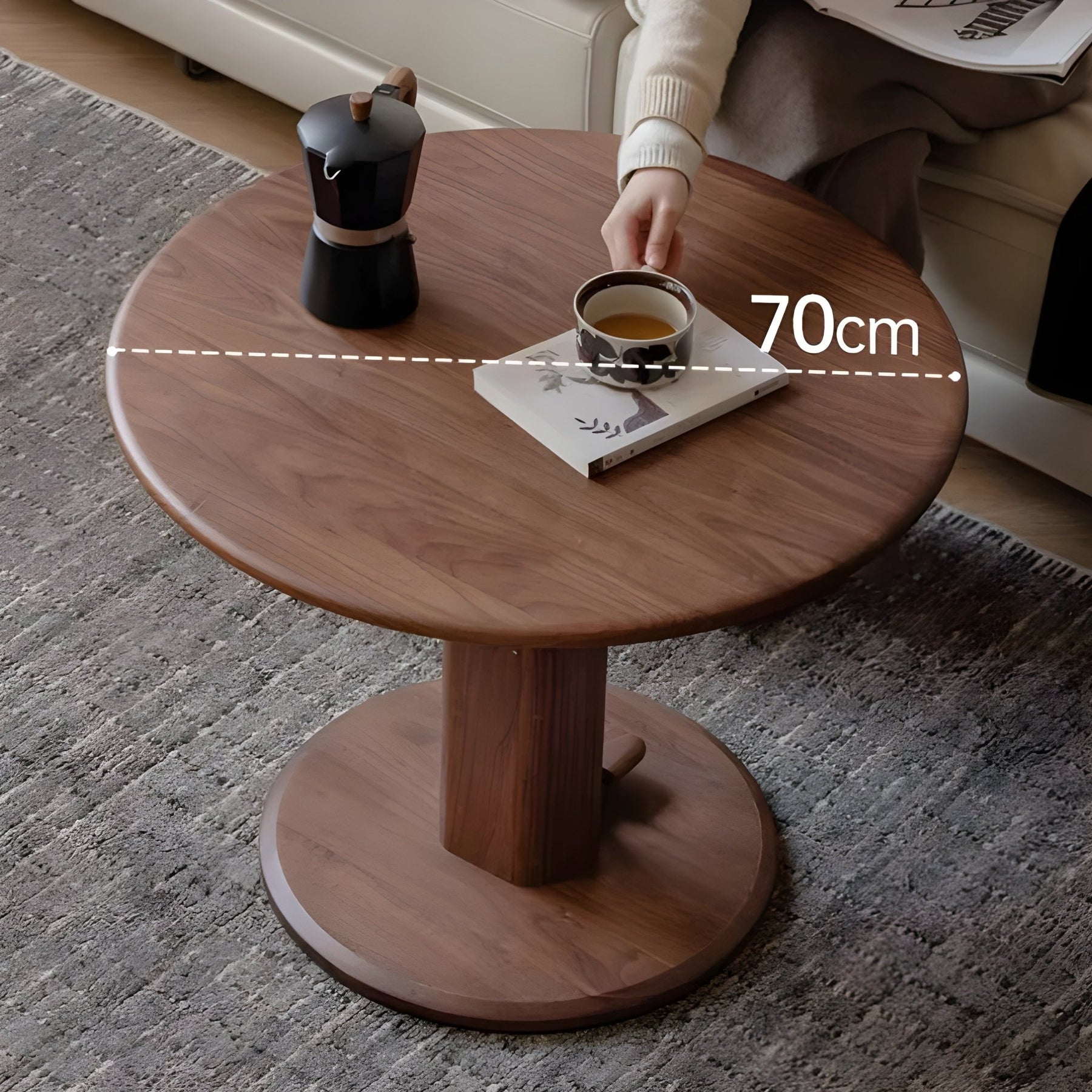 Tome Solid Wood Height Adjustable Coffee Table – Oak Furniture Store ...