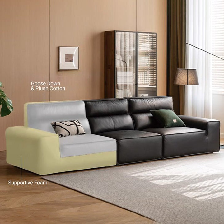 Wilson Genuine Leather Sofa – Oak Furniture Store New Zealand