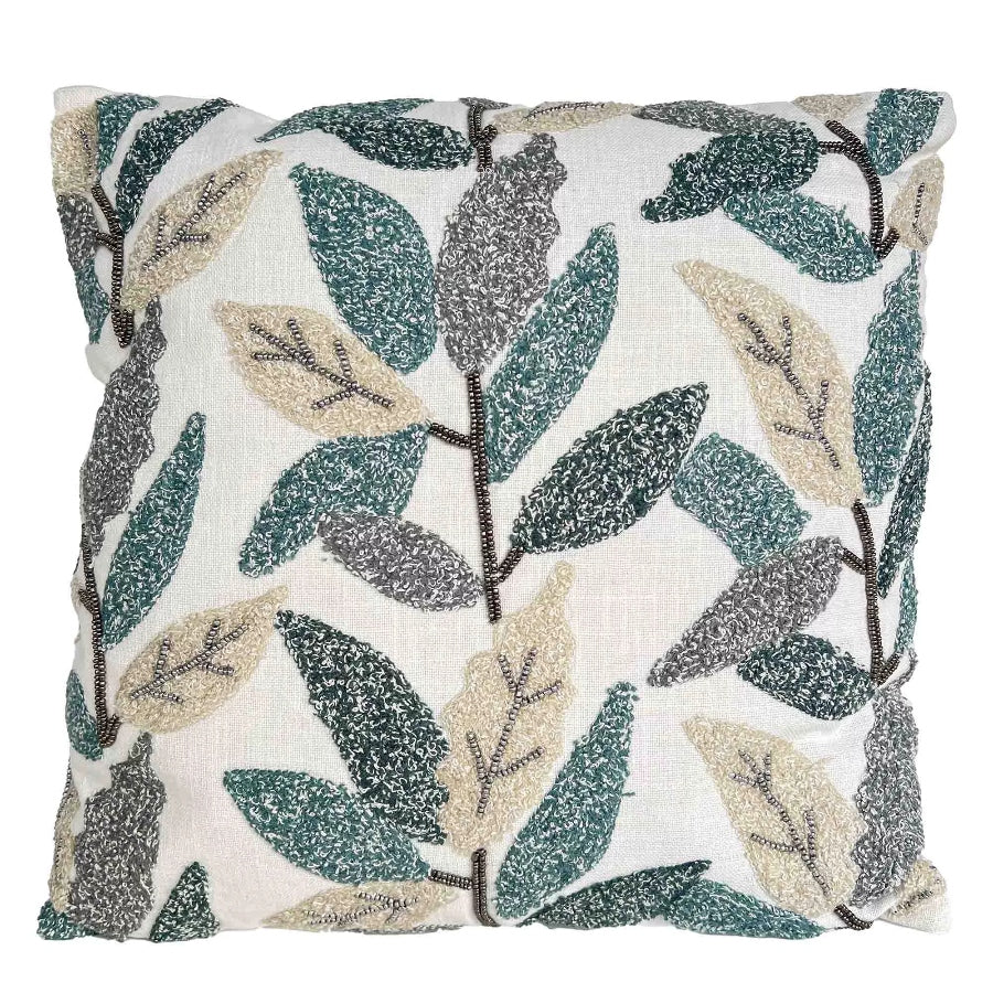 Windswept Leaves In Blue Cushion 45X45CM K1068979 – Oak Furniture Store ...