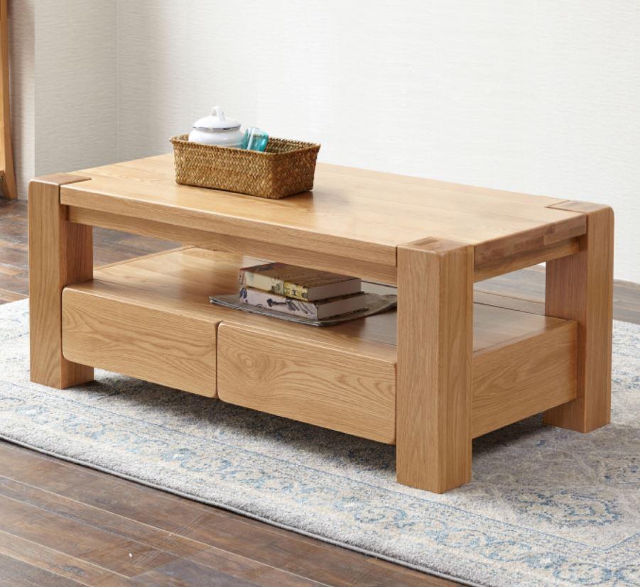 Seattle Solid Oak Coffee Table | Oak Furniture Store