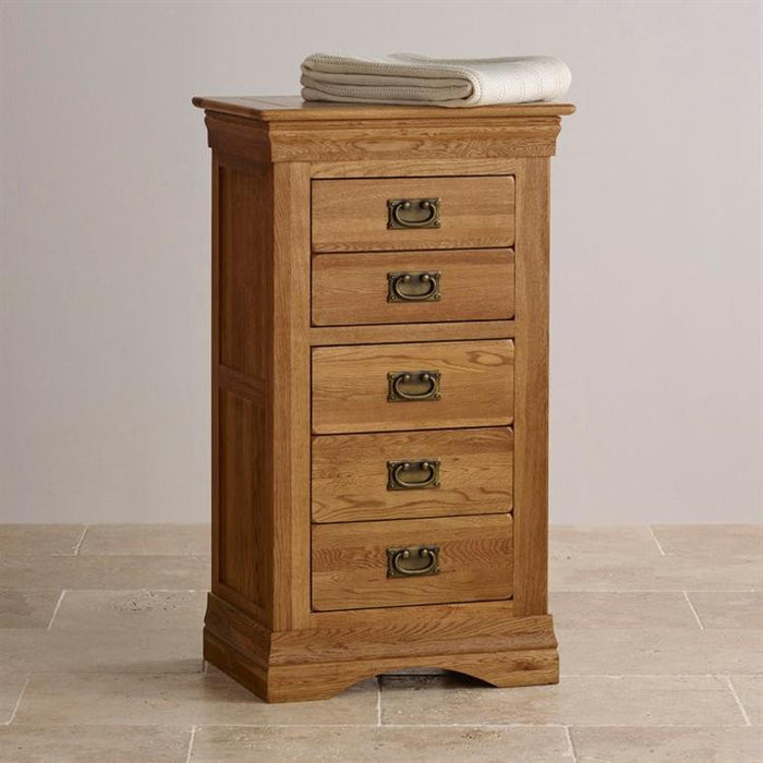Oslo Natural Solid Oak Tall TV Unit | Oak Furniture Store & Sofas
