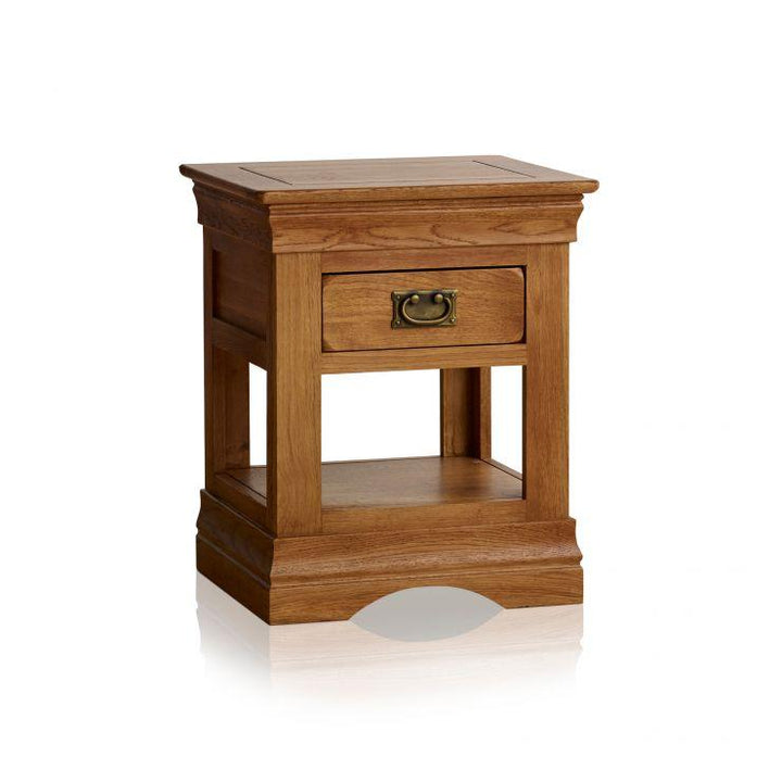 Rustic Solid Oak Lamp Table – Oak Furniture Store New Zealand