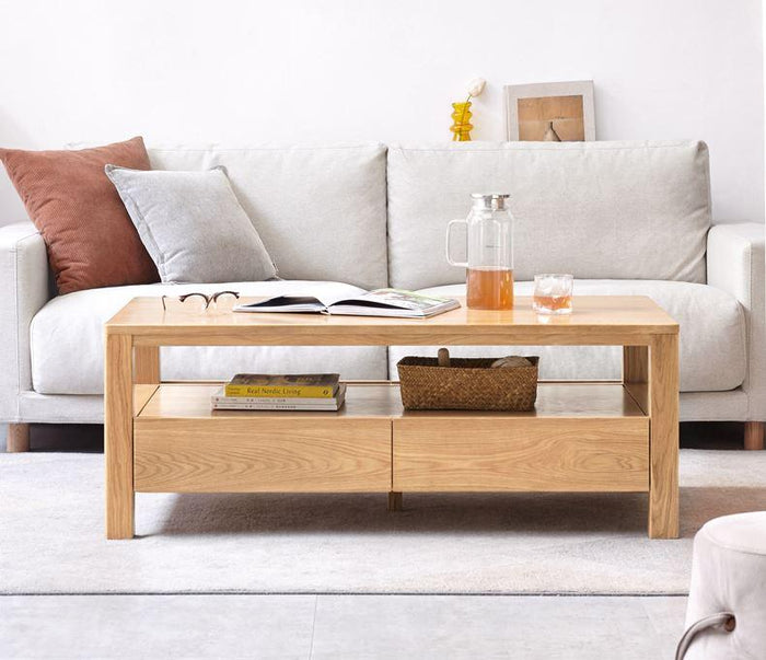 Seattle Solid Oak Coffee Table | Oak Furniture Store