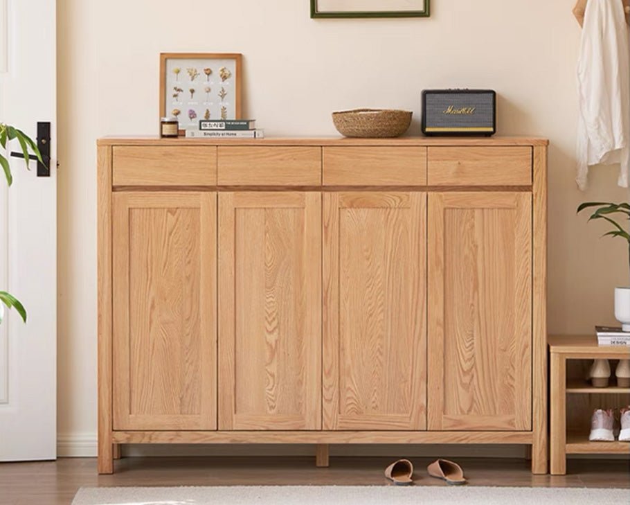 Oslo Solid Oak Shoe Cabinet