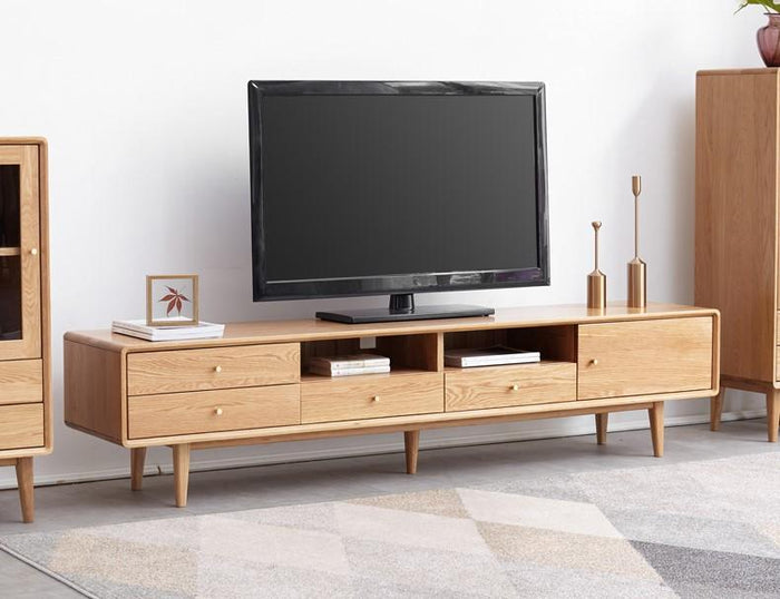 Beverley Natural Solid Oak TV Unit | Oak Furniture Store