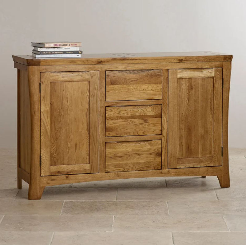 Renwick Rustic Large Oak Sideboard | Oak Furniture Store