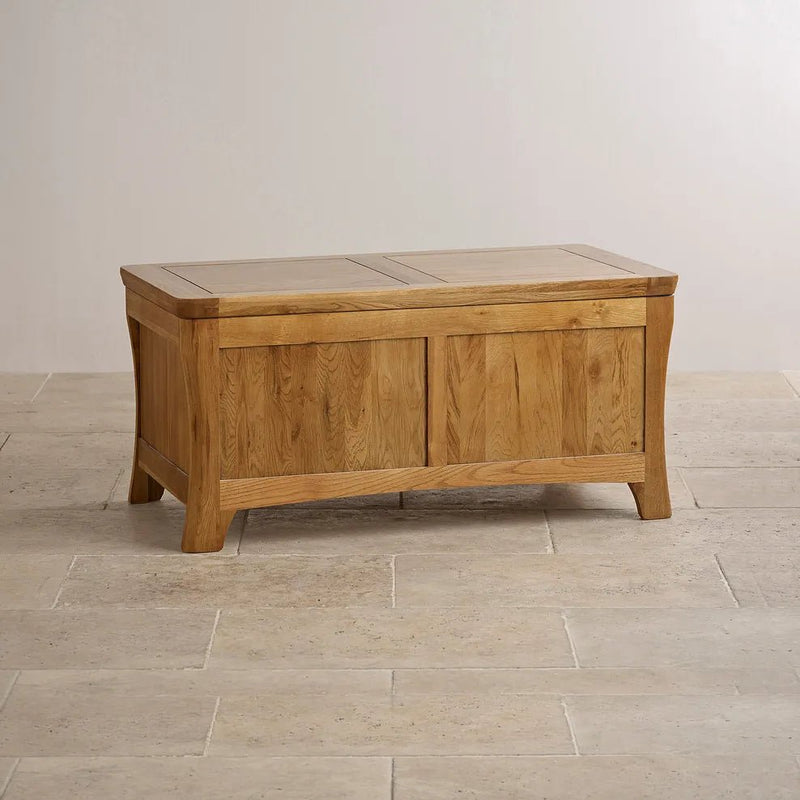 Renwick Rustic Oak Storage Box | Oak Furniture Store