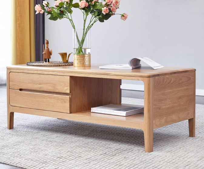 Seattle Solid Oak Coffee Table | Oak Furniture Store