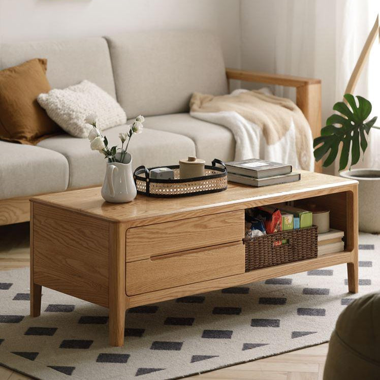 Seattle Solid Oak Coffee Table | Oak Furniture Store