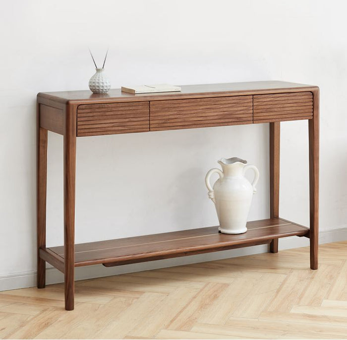 Renwick Rustic Solid Oak Console Table