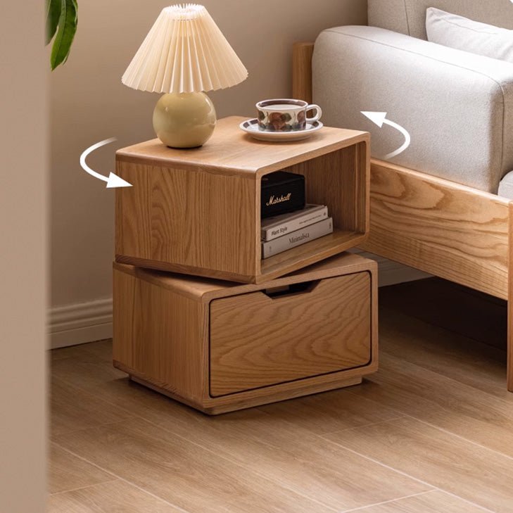 Warburg Solid Oak Side Table | Oak Furniture Store